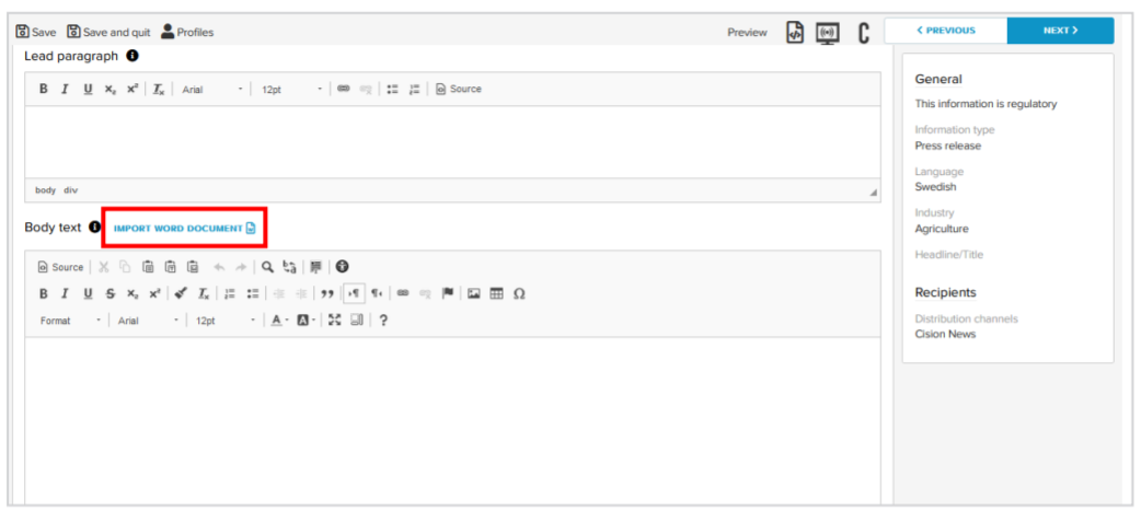 Import Word Document – Help Portal Import Word Document – Help Portal